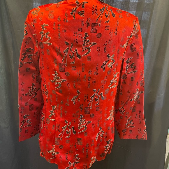 Jeccy uniform | Jackets & Coats | Vintage Jeccy Uniform Red Satin Asian ...